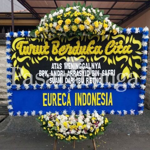 Papan Bunga Untuk Duka Cita 1,25 x 2 m Jambul Atas Bawah - Pasar Bunga ...