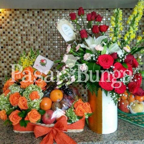 Bunga Parcel Buah - Pasar Bunga Jakarta